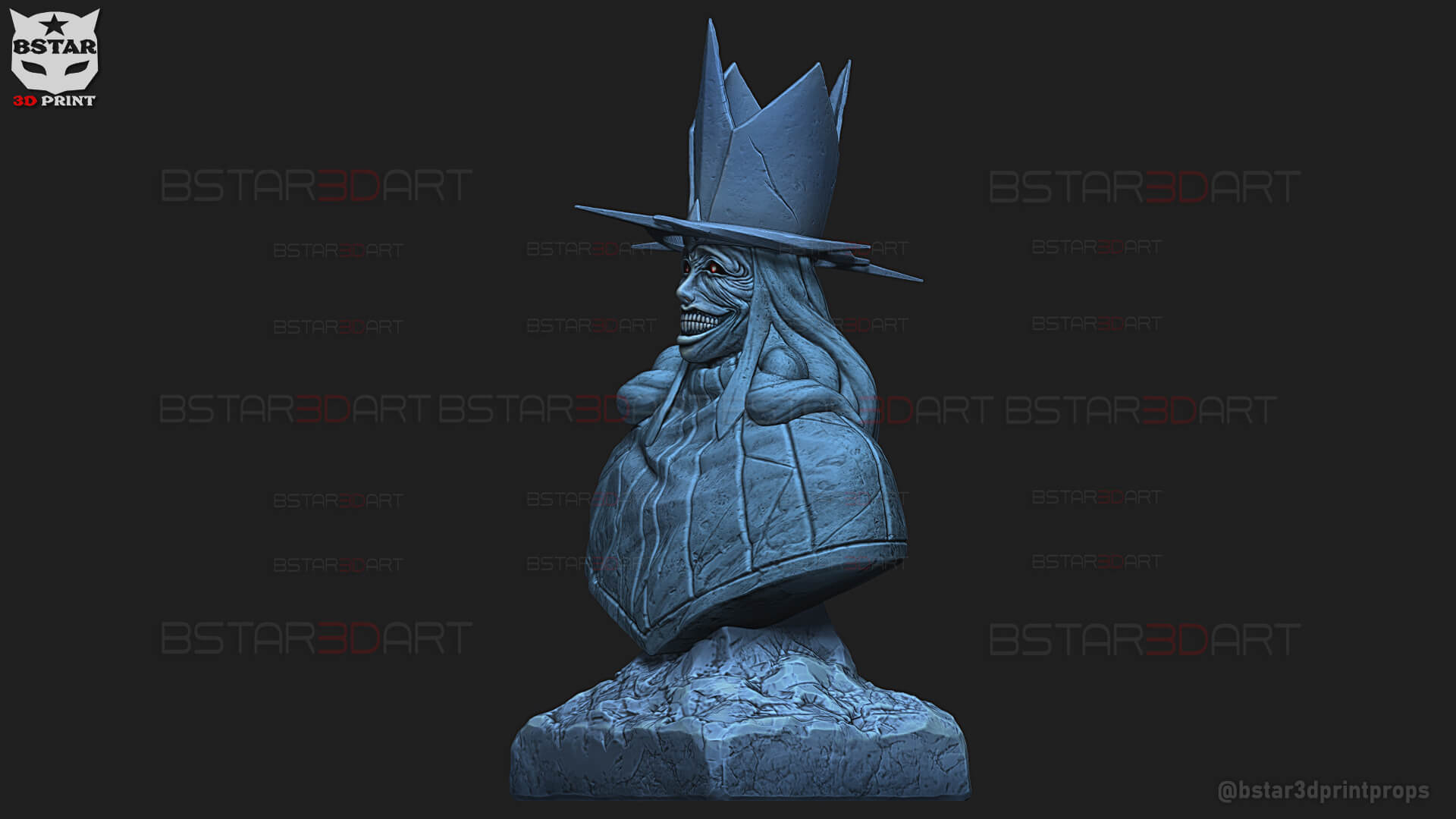 Statue of God - Solo Leveling Bust 3D Model by blackstar90