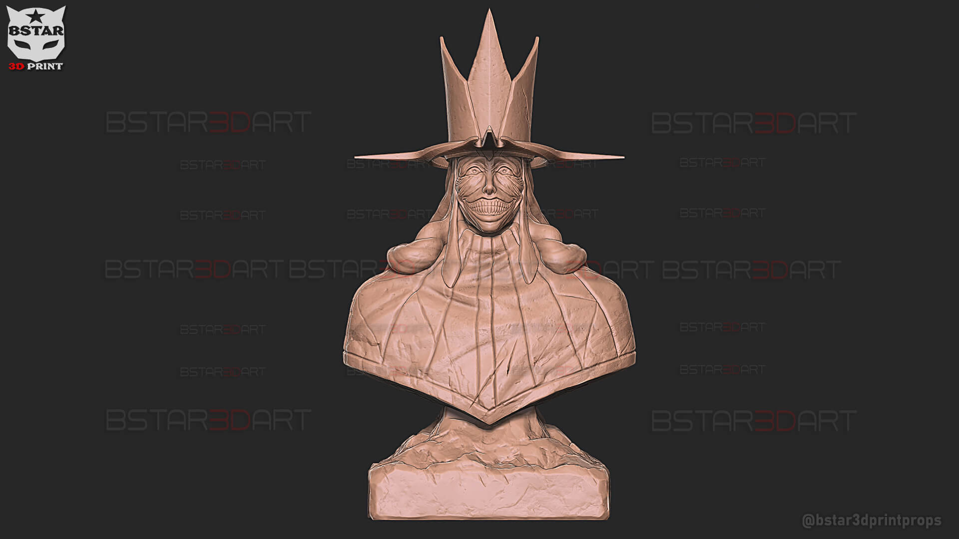 Statue of God - Solo Leveling Bust 3D Model by blackstar90