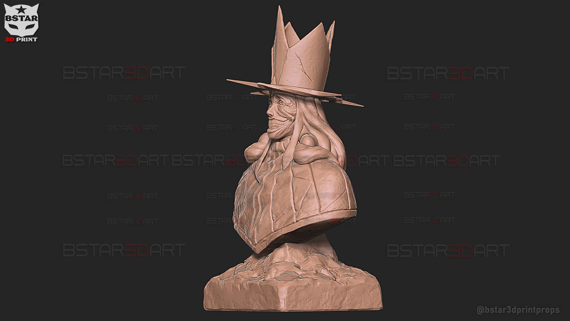 Statue of God - Solo Leveling Bust 3D Model by blackstar90