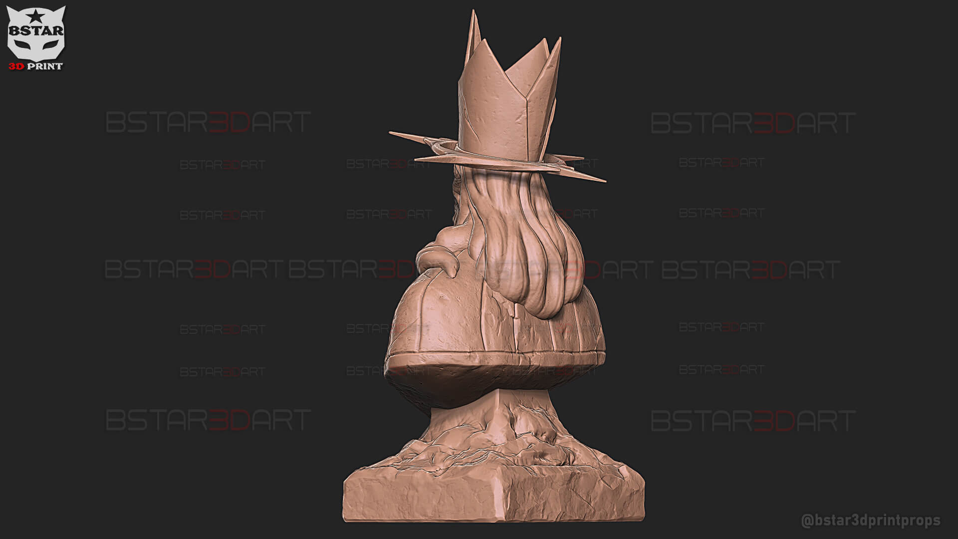 Statue of God - Solo Leveling Bust 3D Model by blackstar90