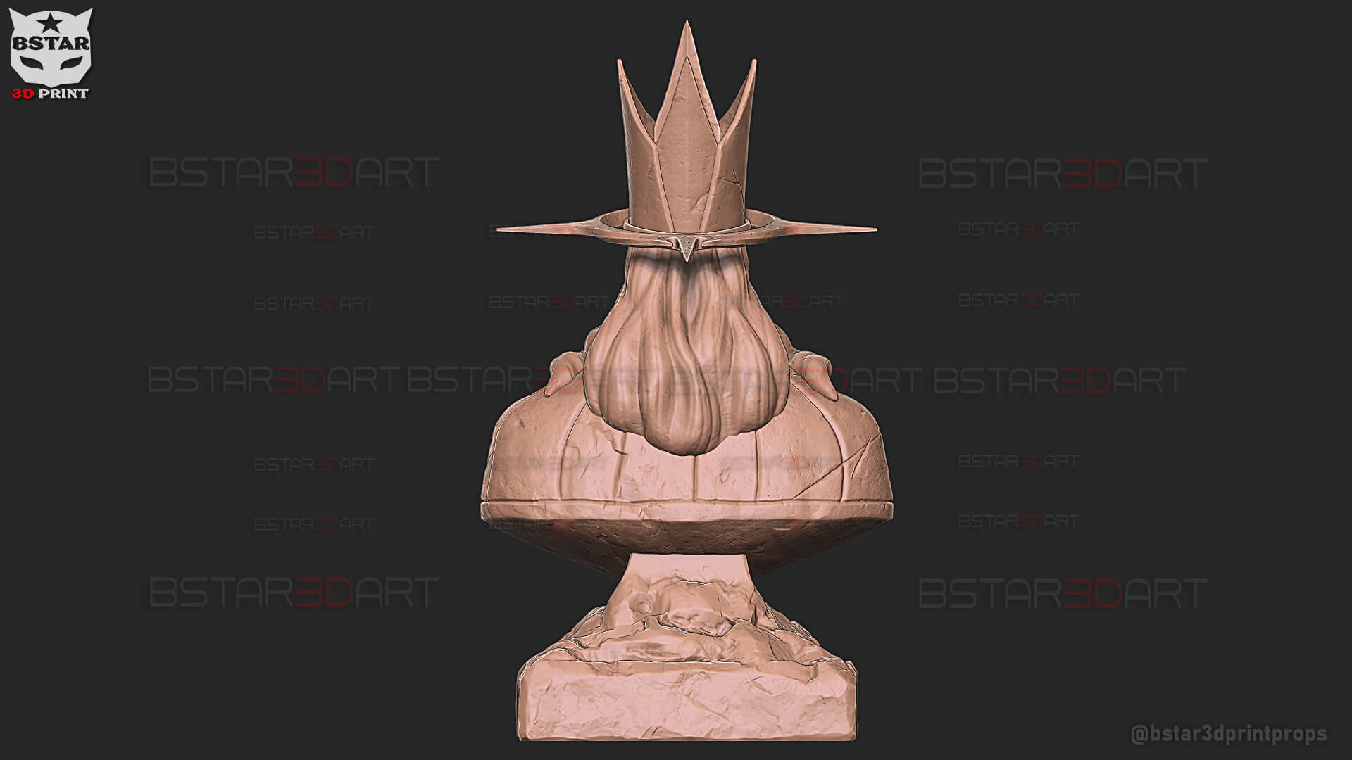 Statue of God - Solo Leveling Bust 3D Model by blackstar90