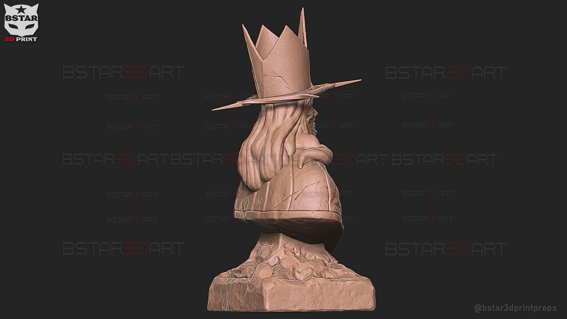 Statue of God - Solo Leveling Bust 3D Model by blackstar90