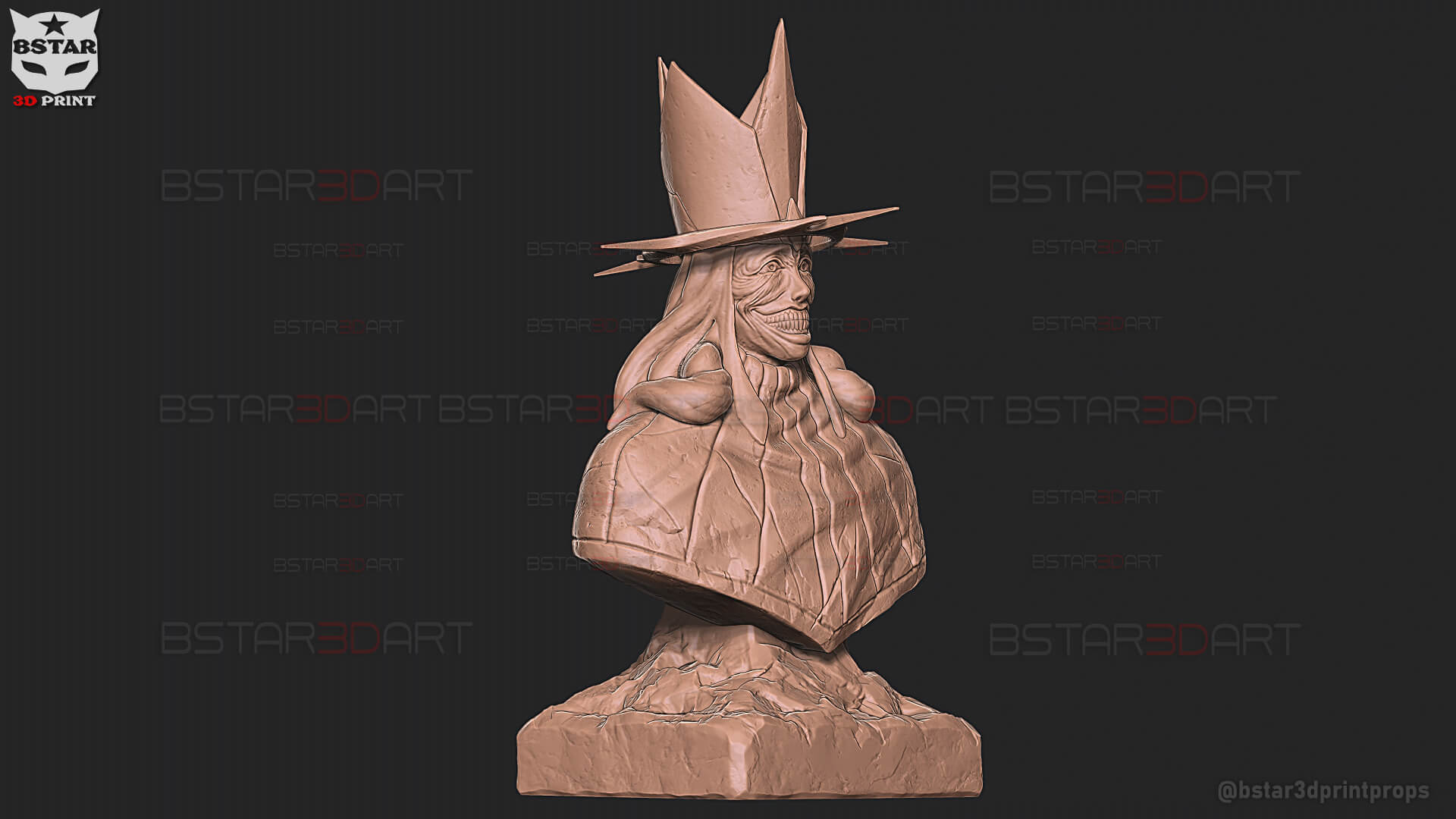 Statue of God - Solo Leveling Bust 3D Model by blackstar90