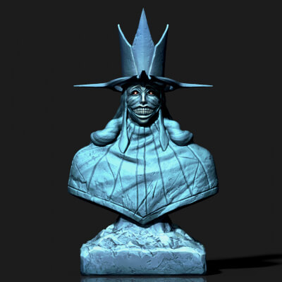 Statue of God - Solo Leveling Bust 3D Model by blackstar90