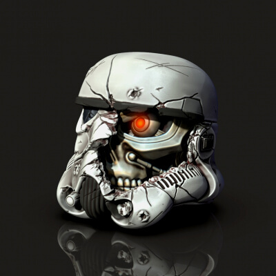 Stormtrooper Terminator Head Destroyed - Starwars Toys 3D Model by ...