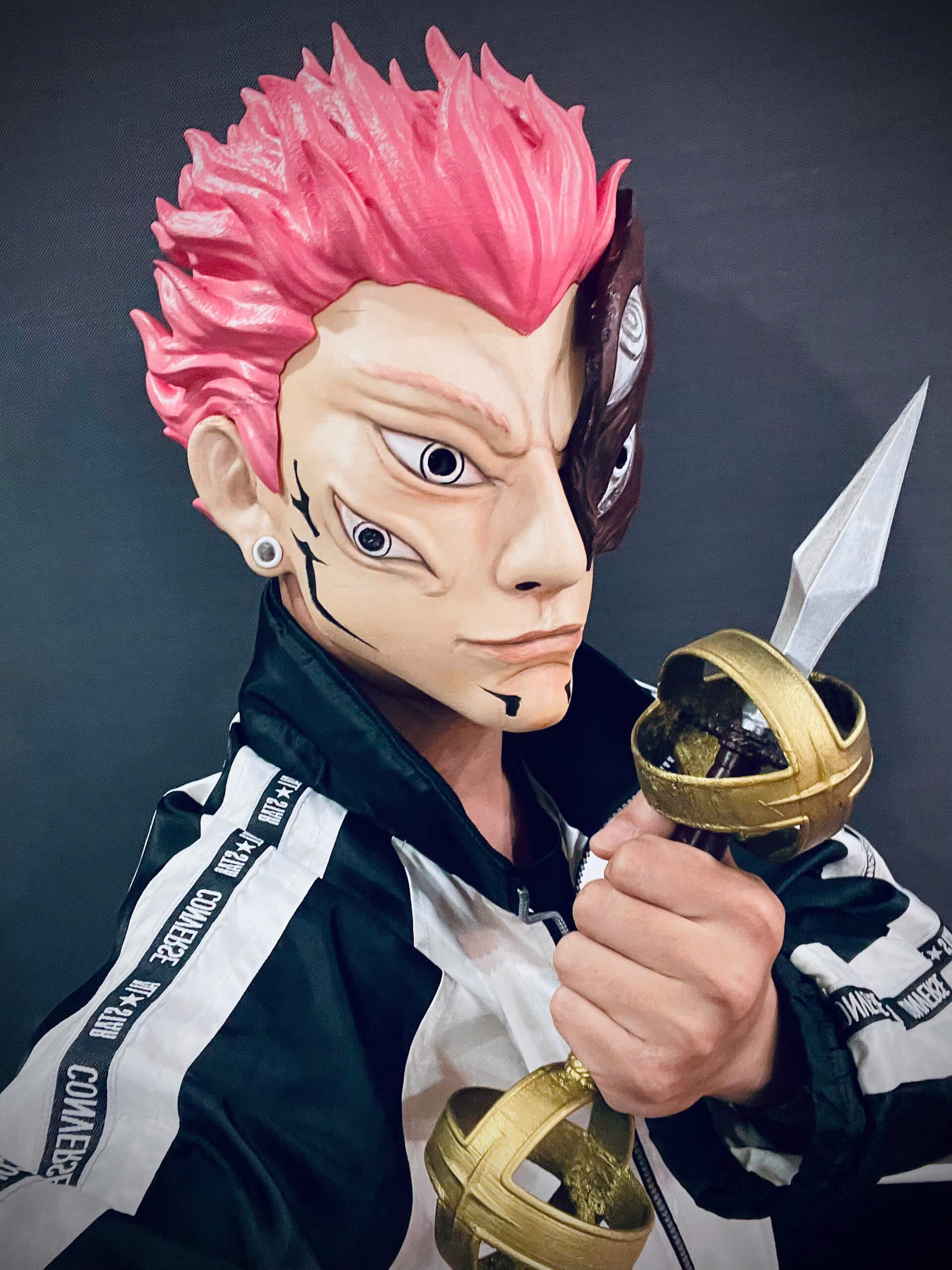 Sukuna Final Form Head Mask (with Hair) - Jujutsu Kaisen 3D Model by ...