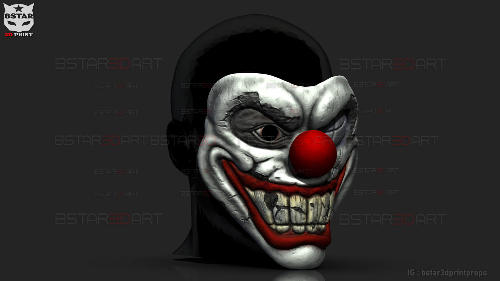Sweet Tooth Twisted Metal Mask High Quality - 3D Print Model by blackstar90