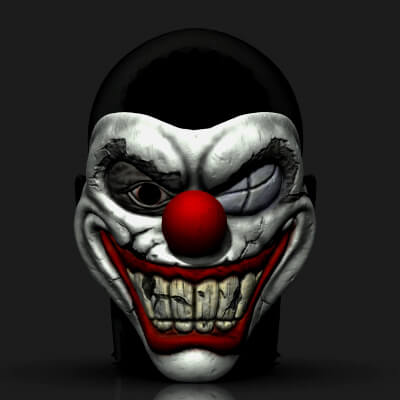 Sweet Tooth Twisted Metal Mask High Quality - 3D Model by blackstar90