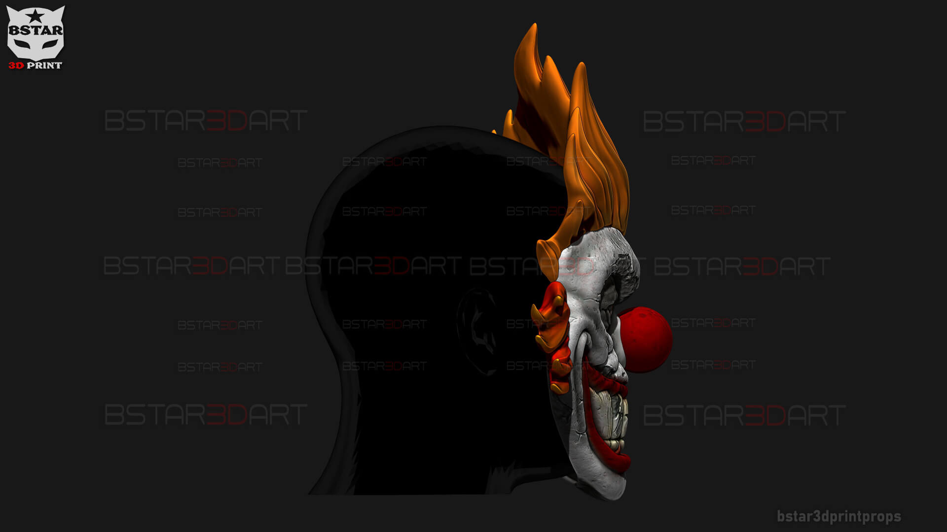Sweet Tooth Twisted Metal Mask With Hair High Quality - 3D Model by ...