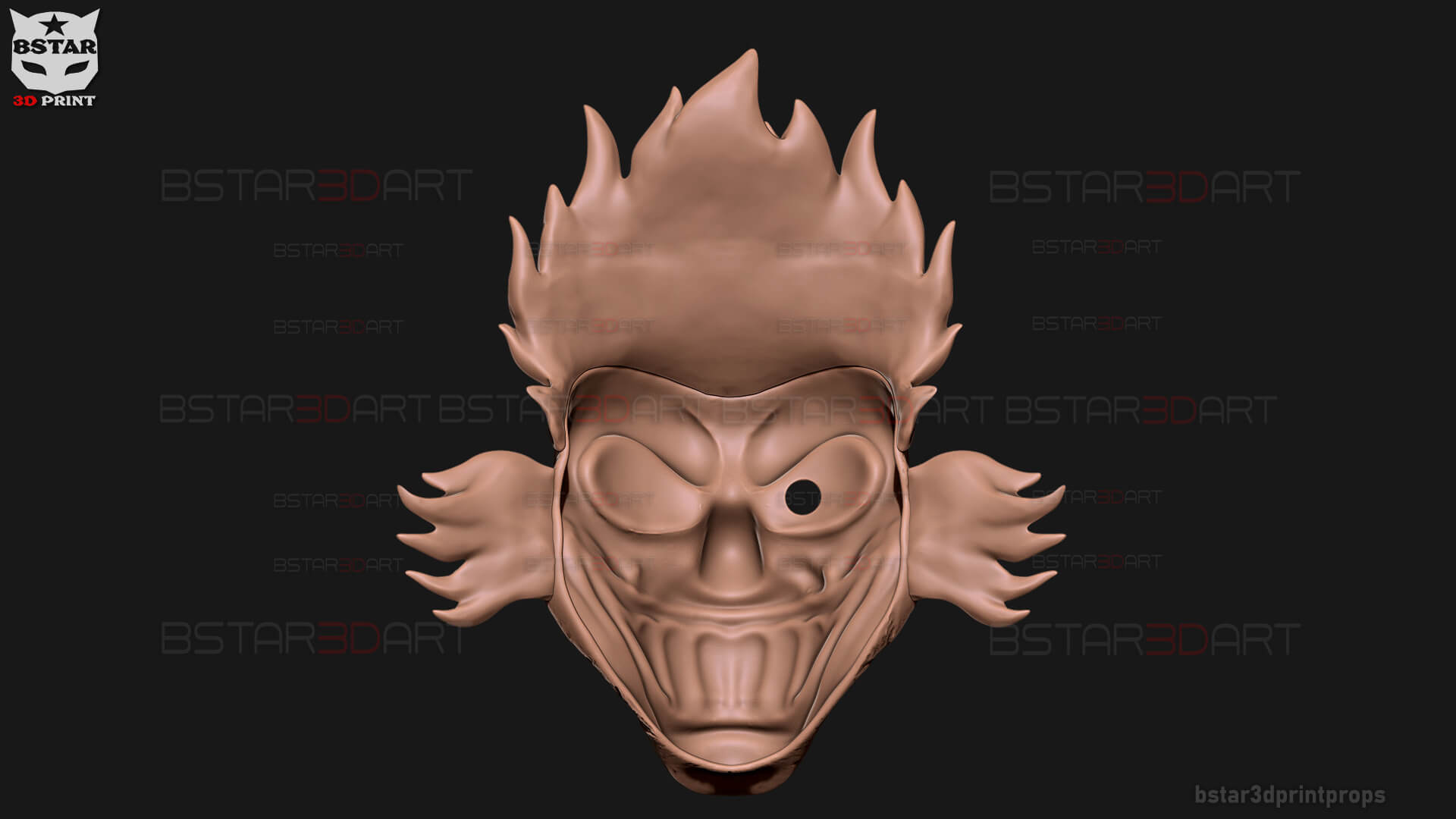 Sweet Tooth Twisted Metal Mask With Hair High Quality - 3D Model by ...