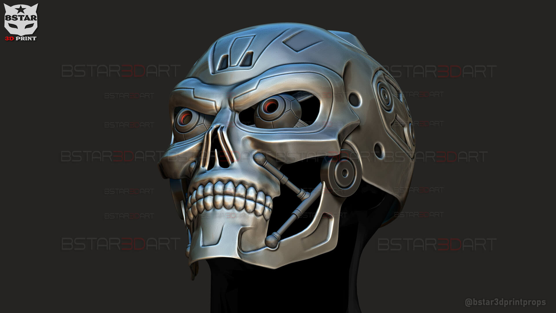 Ternimator Zero Skull Mask - Anime Netflix Cosplay 3D Model by blackstar90