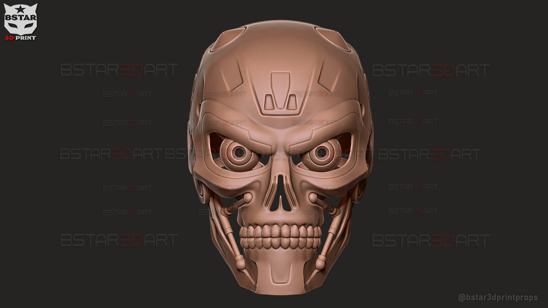 Ternimator Zero Skull Mask - Anime Netflix Cosplay 3D Model by blackstar90