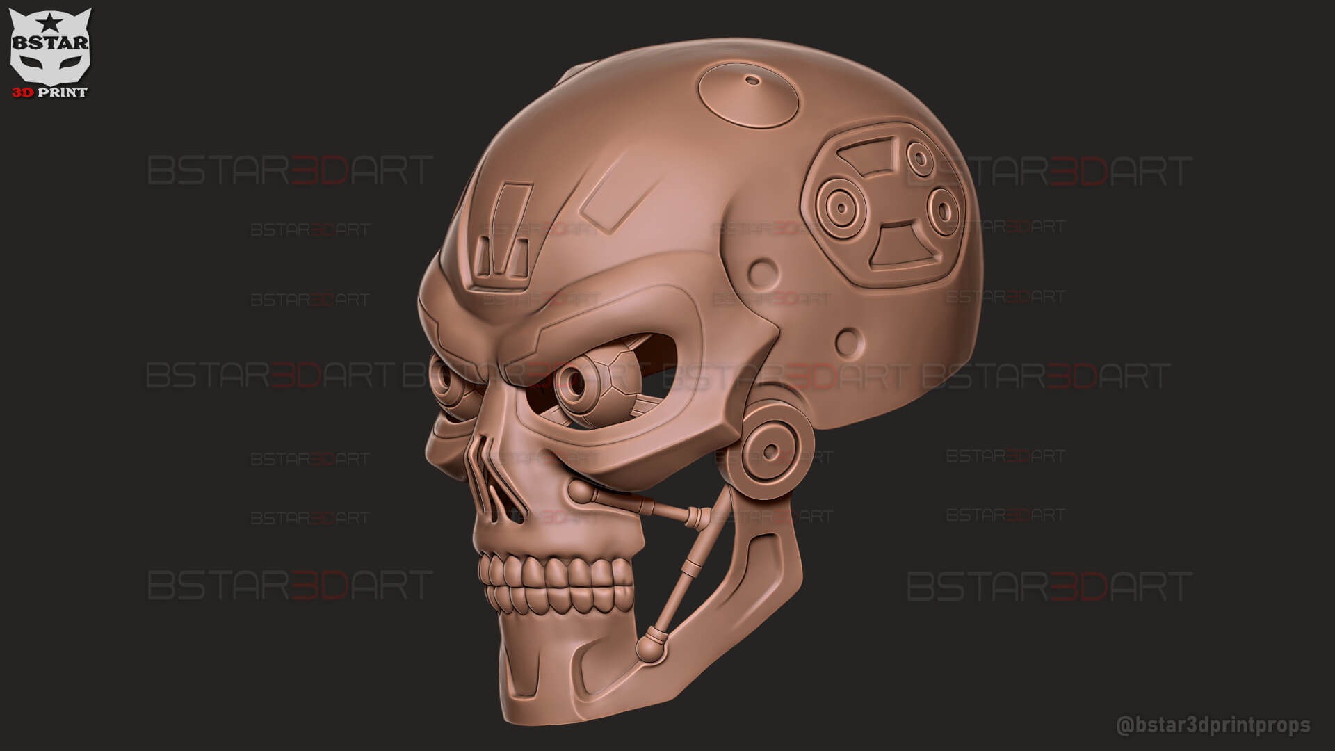 Ternimator Zero Skull Mask - Anime Netflix Cosplay 3D Model by blackstar90