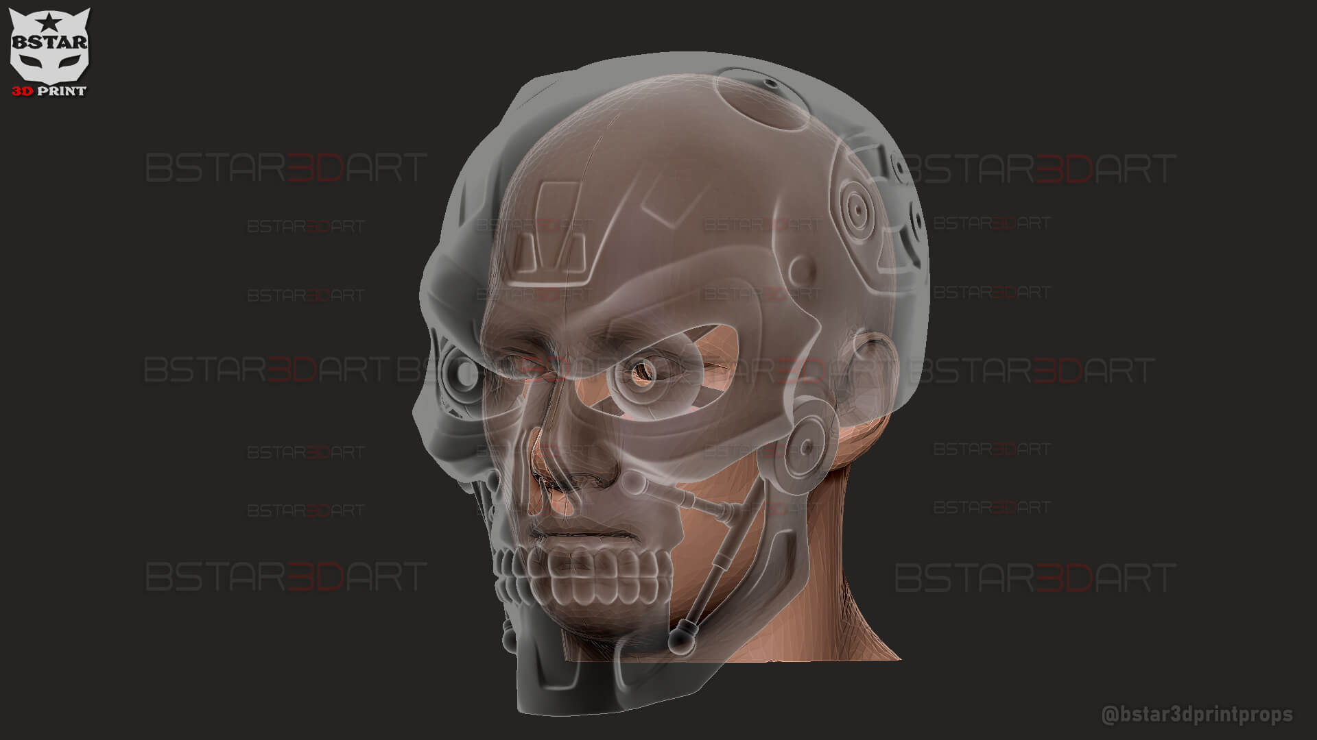 Ternimator Zero Skull Mask - Anime Netflix Cosplay 3D Model by blackstar90