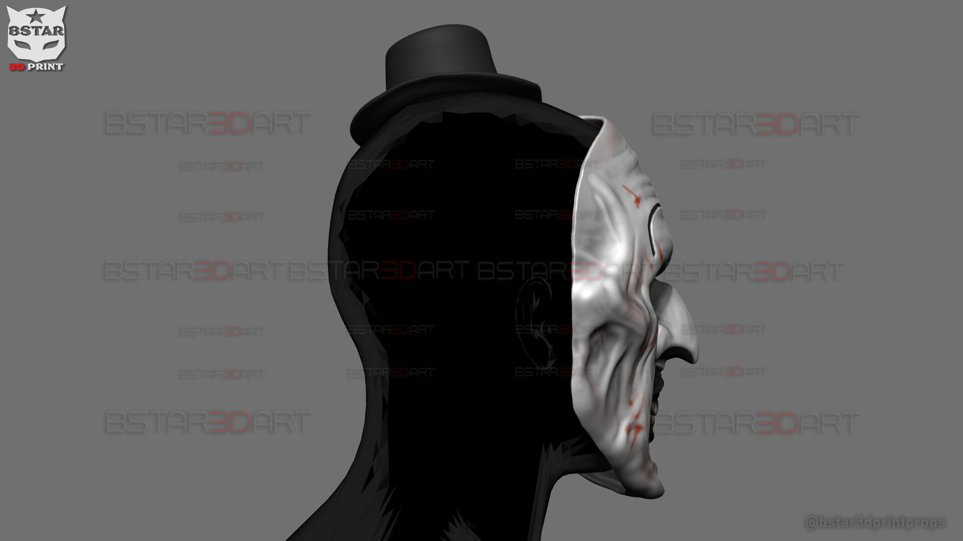 Art The Clown Mask - Terrifier 3 Cosplay for Halloween 3D Model by ...