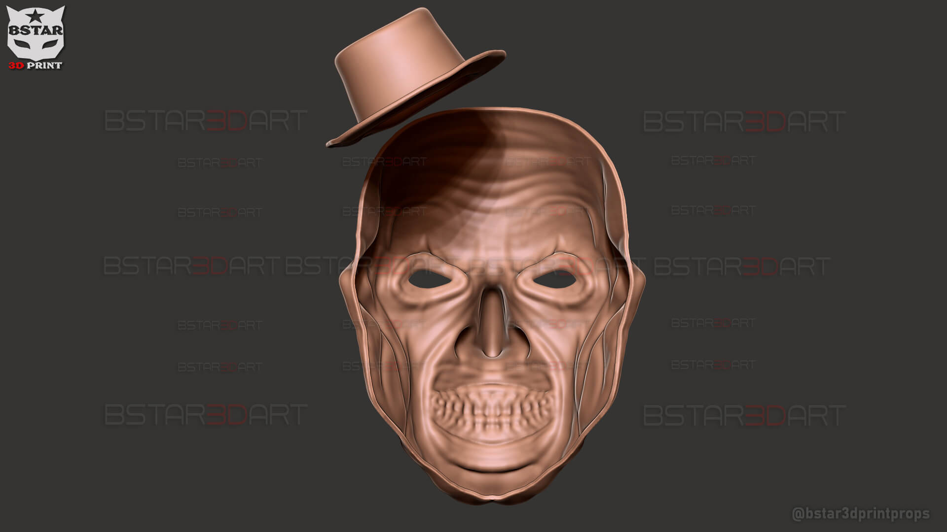 Art The Clown Mask - Terrifier 3 Cosplay for Halloween 3D Model by ...