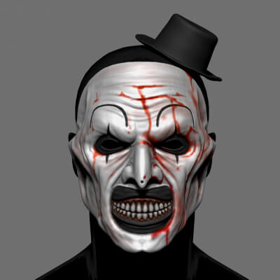 Art The Clown Mask - Terrifier 3 Cosplay for Halloween 3D Model by ...