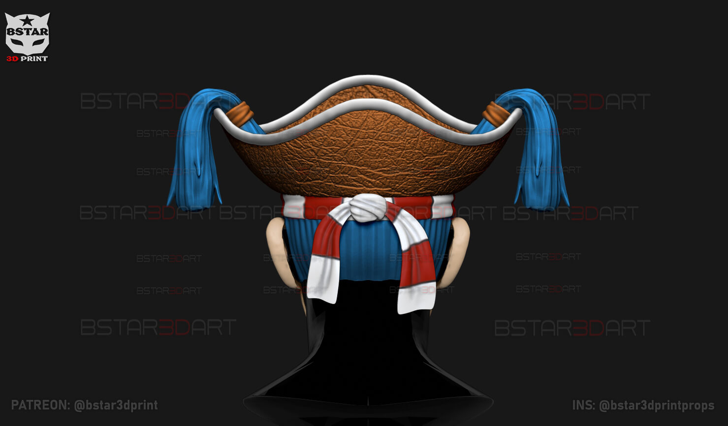 The Buggy Head Wearable - One Piece Anime Cosplay 3D Model by blackstar90
