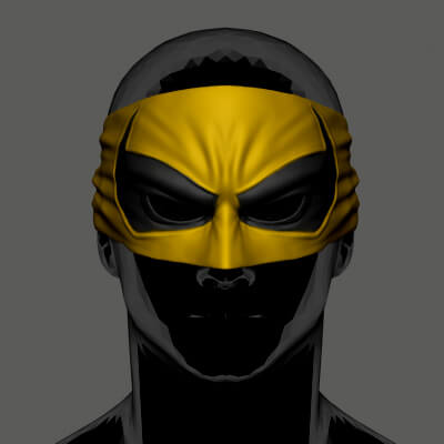 The Iron Fist Eye Mask - Marvel Comics Cosplay 3D Model by blackstar90