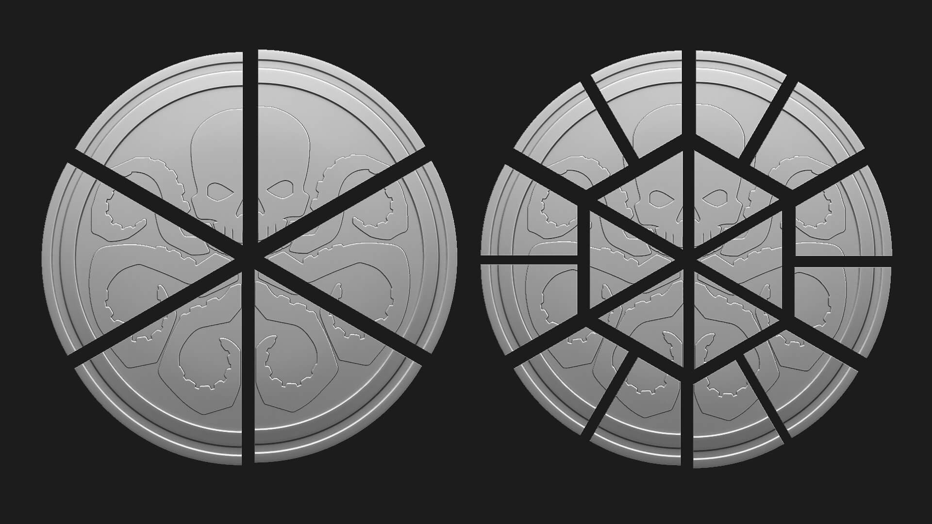 The Shield Hydra Captain America - Hail Hydra 3D Model by blackstar90