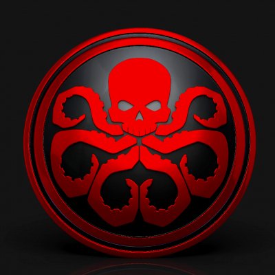 Red Skull Hydra Symbol