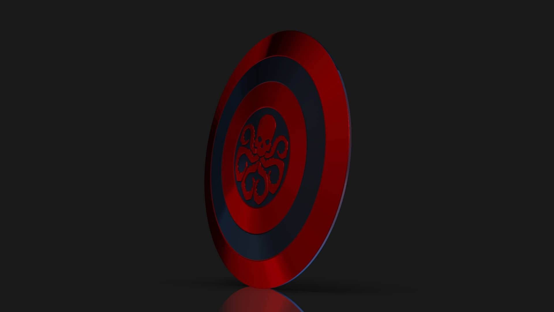 The Shield Hydra Captain America - Hail Hydra 3D Model by blackstar90