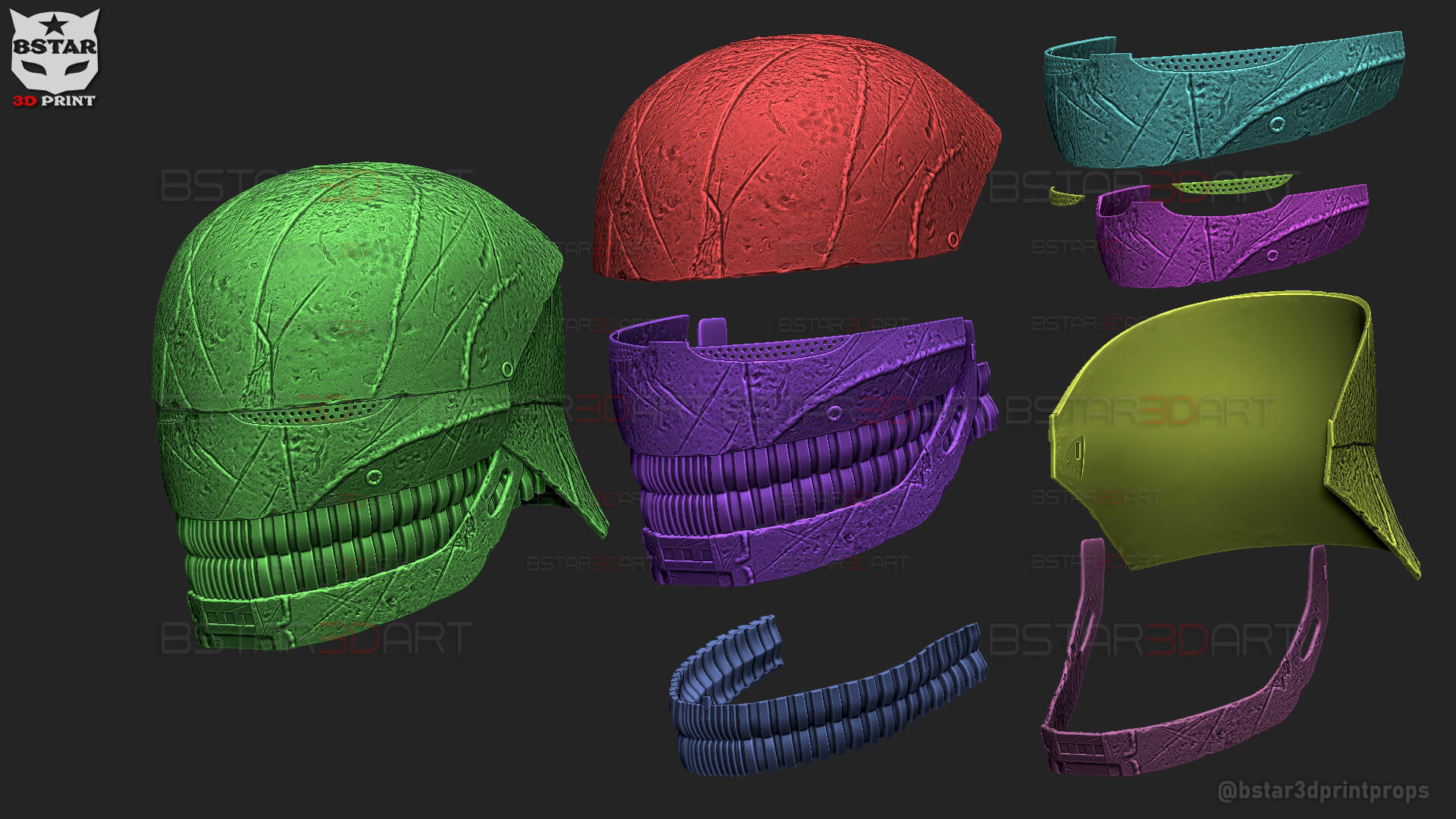 The Stranger Sith Lord Helmet - Acolyte Helmet - Star Wars 3D Model by ...