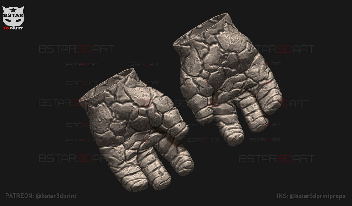 The Thing Hand Wearable - Fantastic Four - Marvel Comics 3D Model by ...