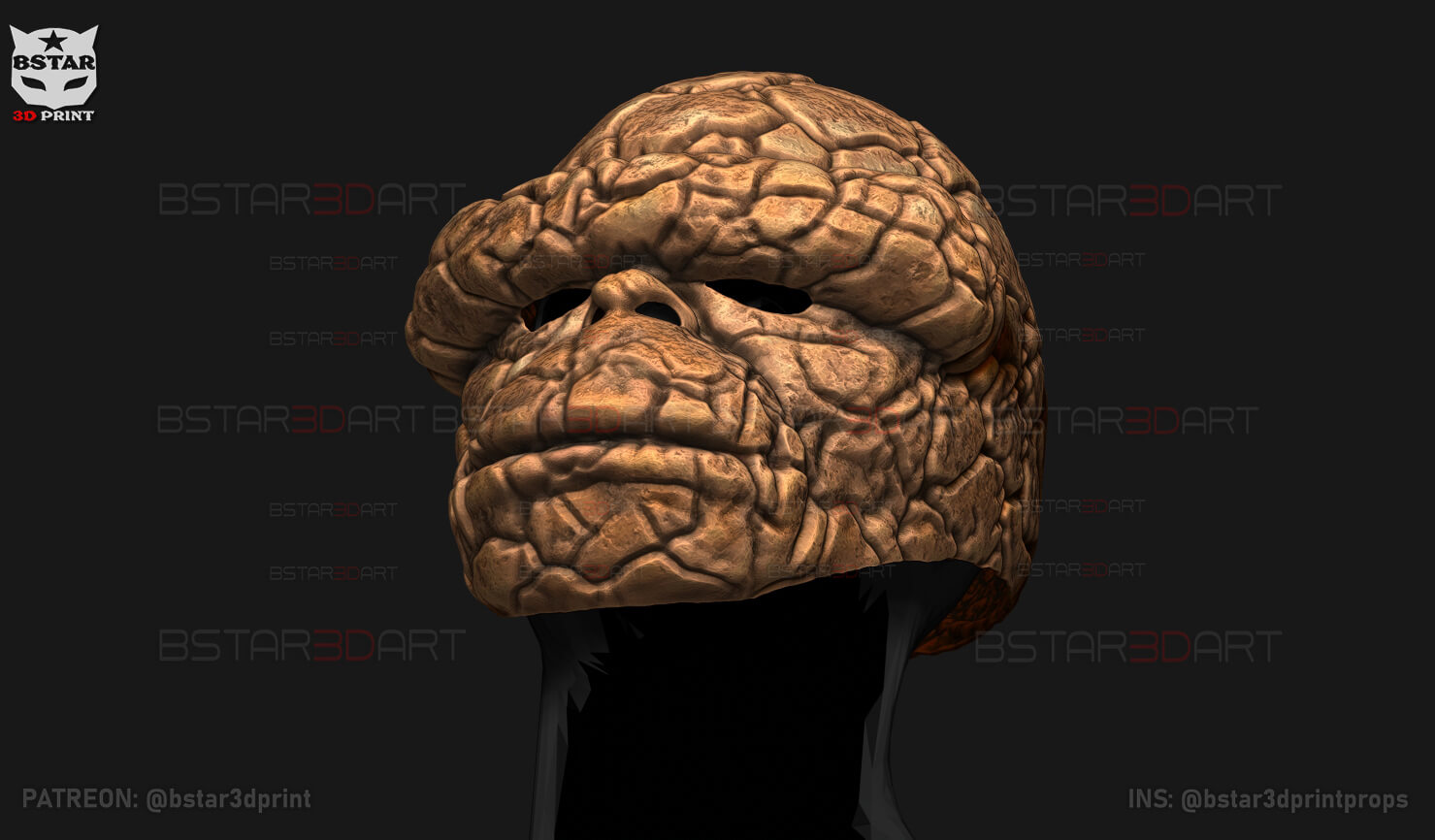 The Thing Head Wearable - Fantastic Four - Marvel Comics 3D Model by ...