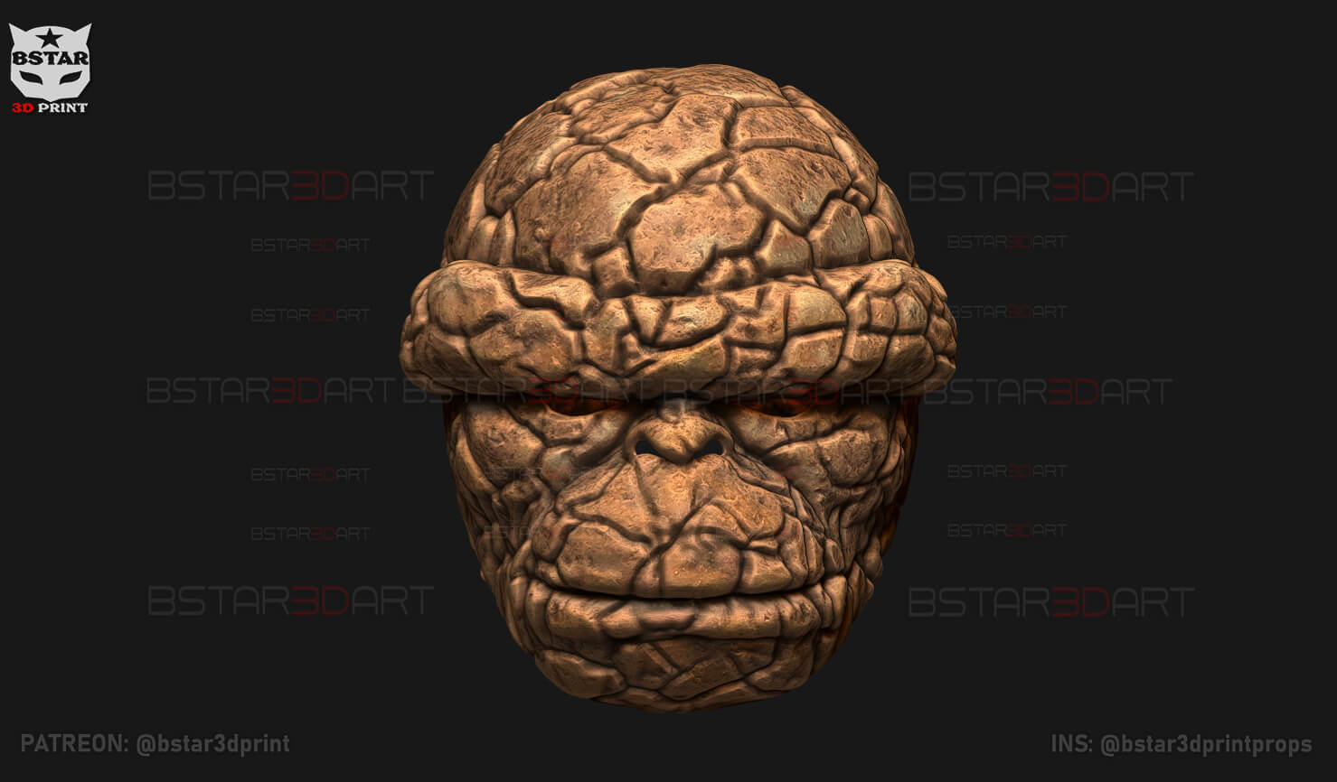 The Thing Head Wearable - Fantastic Four - Marvel Comics 3D Model by ...