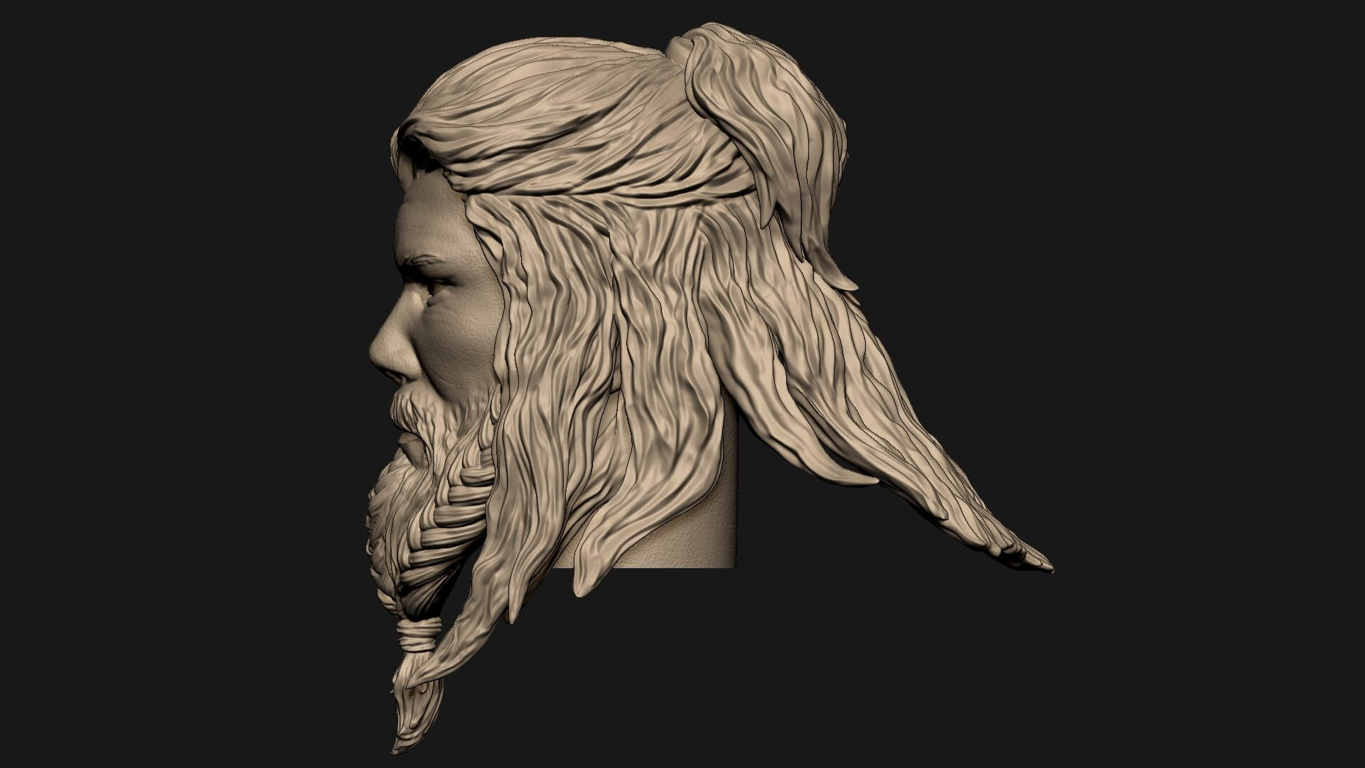 Thor Head - Chris Hemsworth - Avenger Endgame 3D Model by blackstar90