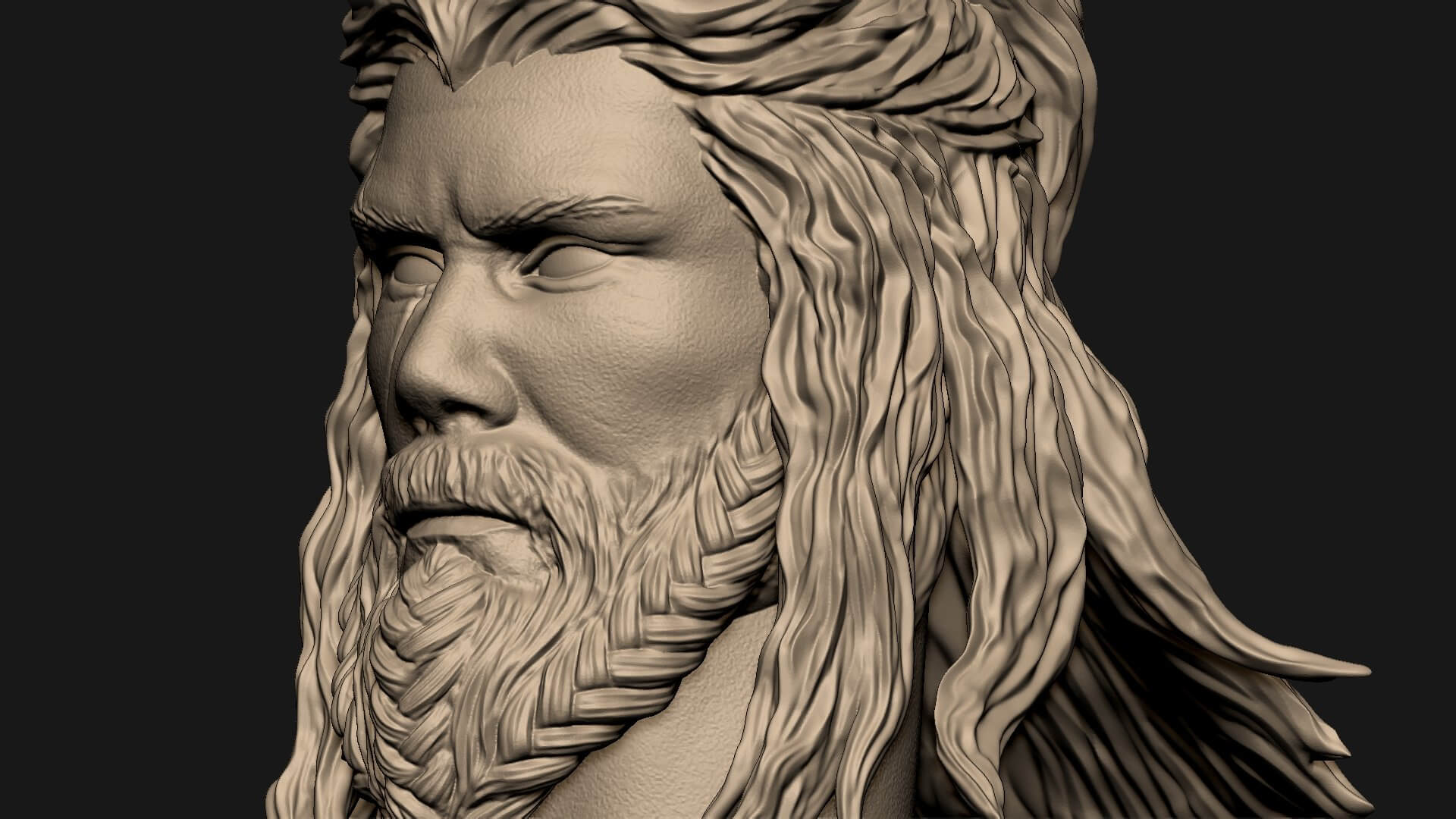 Thor Head - Chris Hemsworth - Avenger Endgame 3D Model by blackstar90