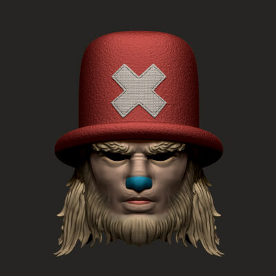 Tony Tony Chopper Adult Mask One Piece LA Cosplay - 3D Model by blackstar90