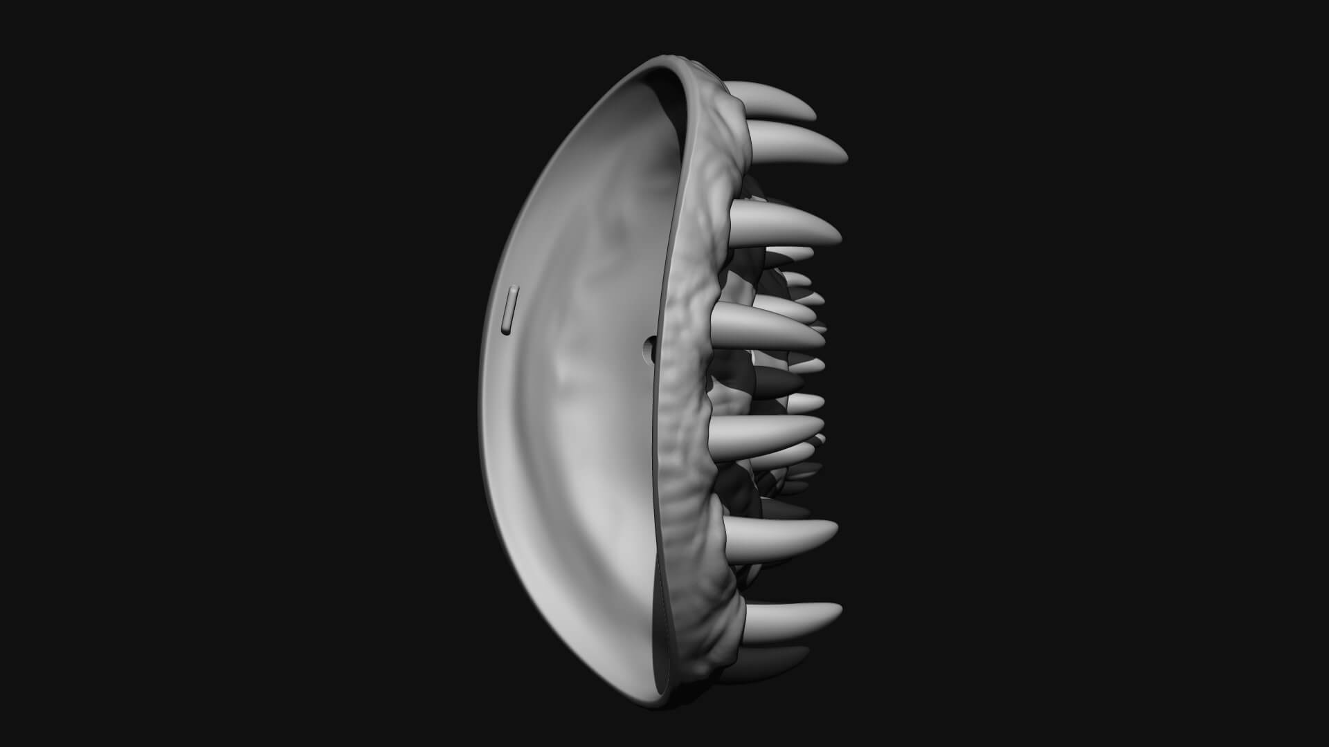 Tooth Horror Mask - 3D Model by blackstar90