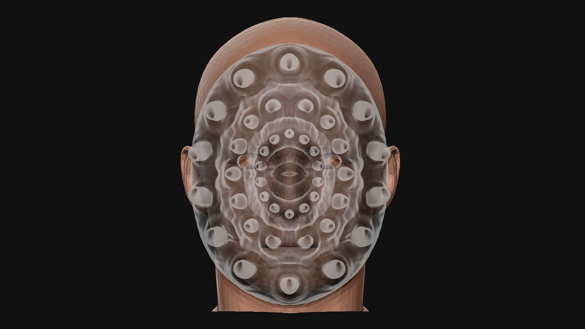 Tooth Horror Mask - 3D Model by blackstar90