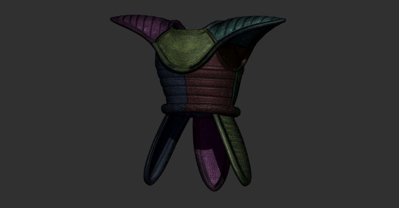 Vegeta Armor V2 from Dragon Ball Z (cosplay) - 3D Model by blackstar90