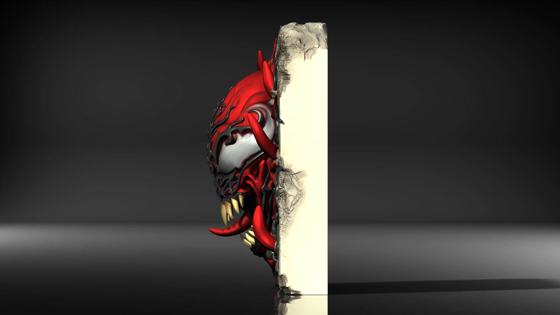 Venom Carnage - Frame Decor 3D Model by blackstar90