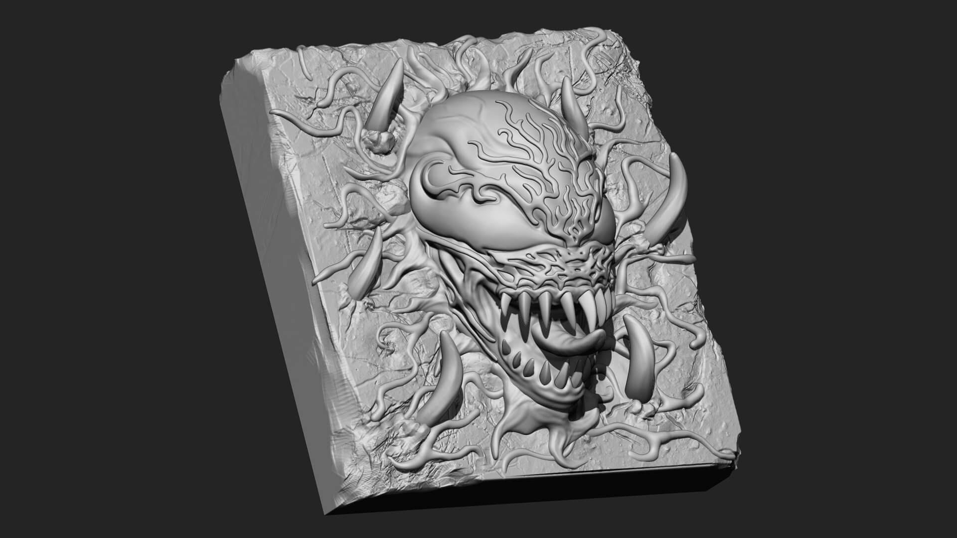 Venom Carnage - Frame Decor 3D Model by blackstar90