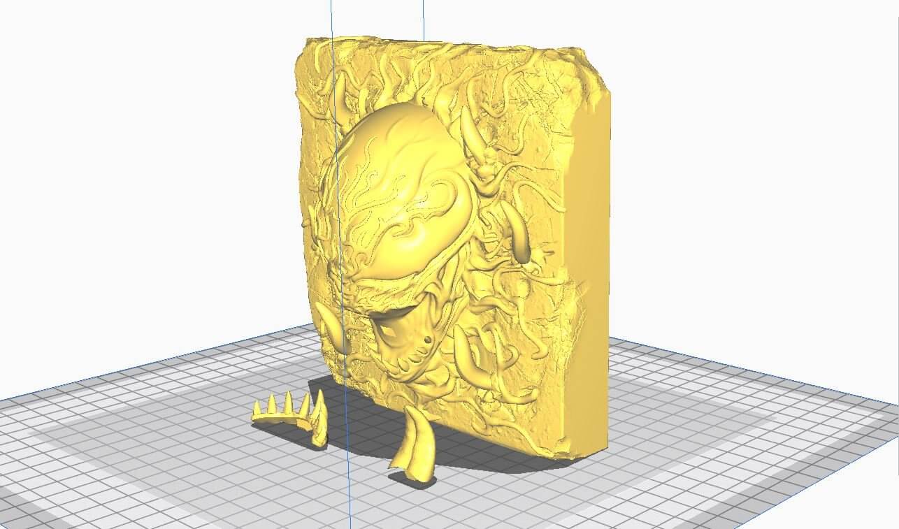 Venom Carnage - Frame Decor 3D Model by blackstar90