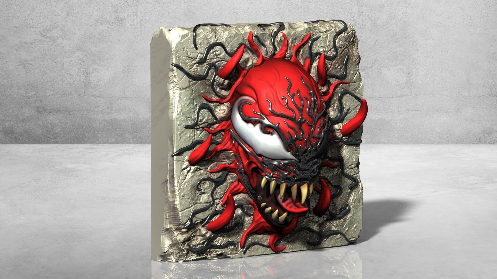 Venom Carnage - Frame Decor 3D Model by blackstar90