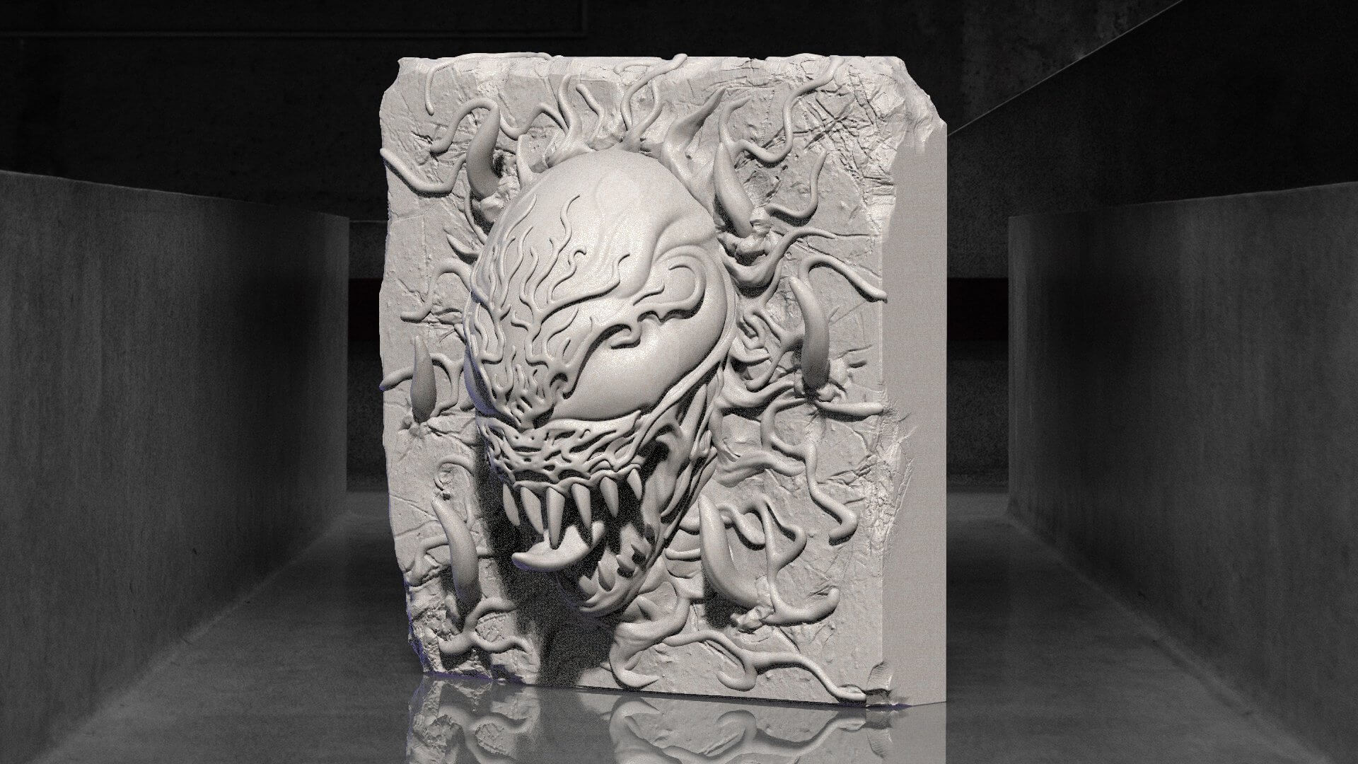 Venom Carnage - Frame Decor 3D Model by blackstar90