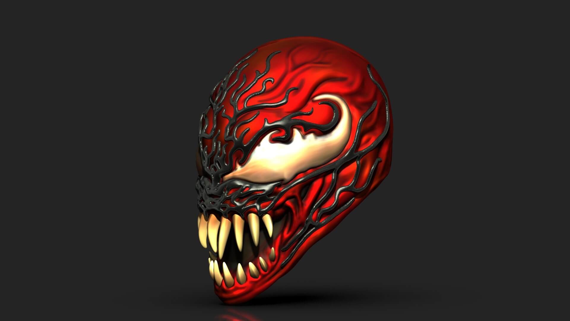 Venom Carnage Mask from Venom 2021 - 3D Model by blackstar90