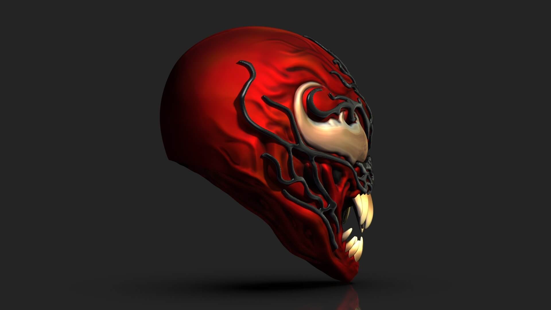 Venom Carnage Mask from Venom 2021 - 3D Model by blackstar90