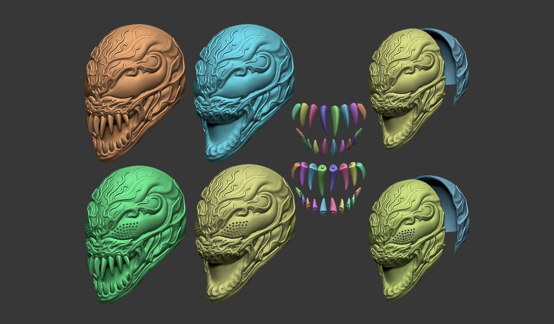 Venom Carnage Mask from Venom 2021 - 3D Model by blackstar90