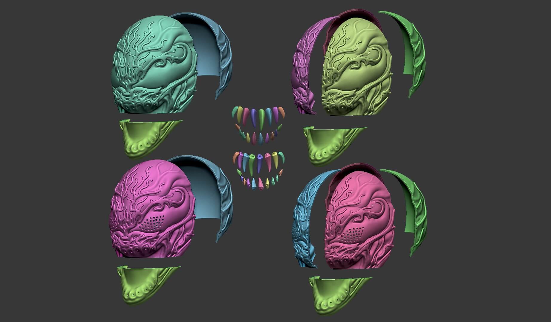 Venom Carnage Mask from Venom 2021 - 3D Model by blackstar90