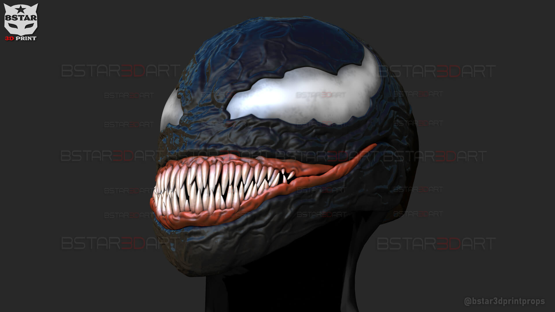 Venom Helmet Moveable - Marvel Movie 2024 3D Model by blackstar90