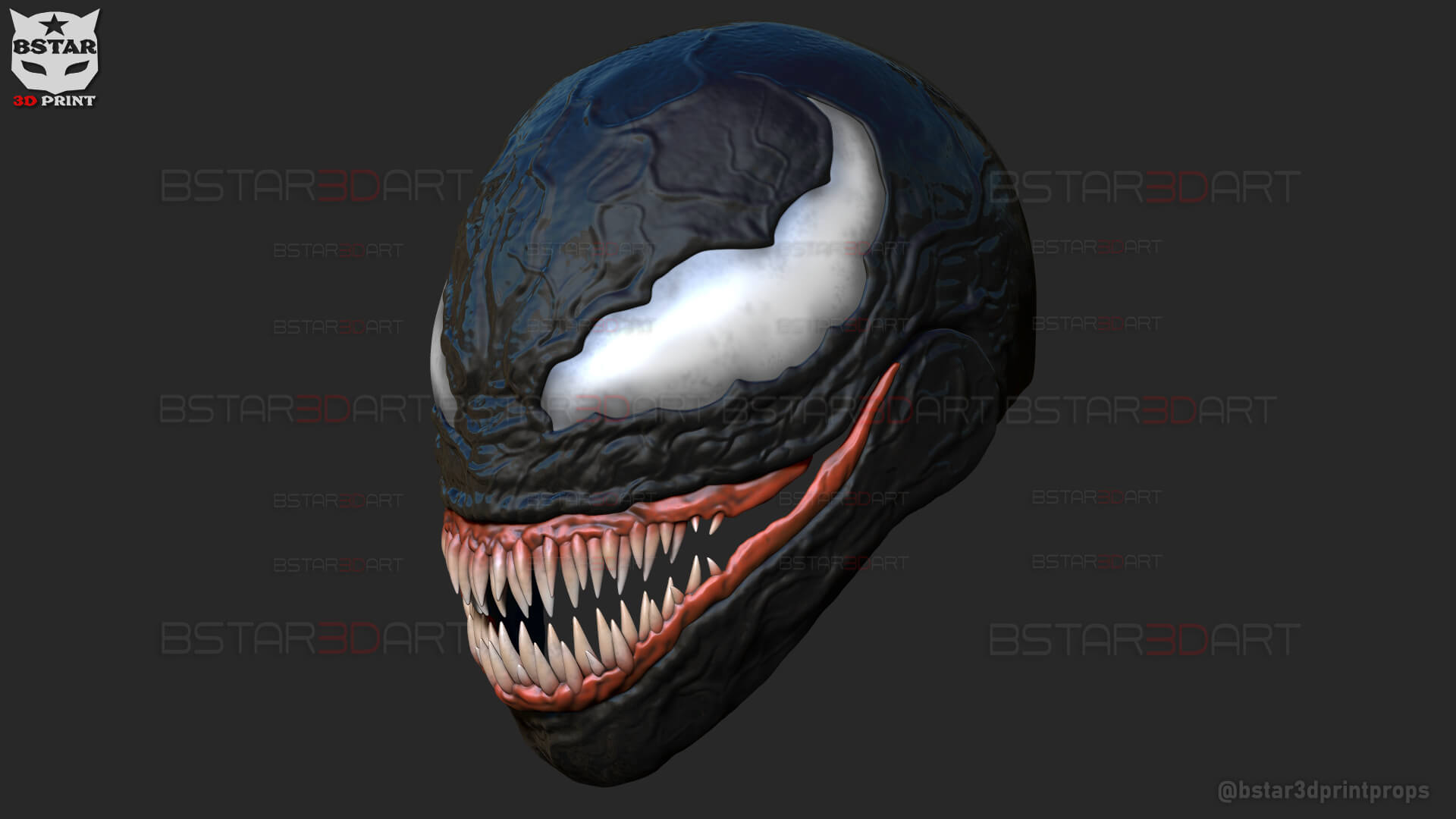 Venom Helmet Moveable - Marvel Movie 2024 3D Model by blackstar90