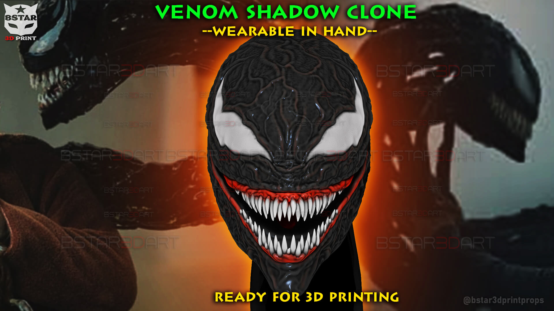 Venom Shadow Clone- Wearable in Hand - Marvel Movie 2024 3D Model by ...