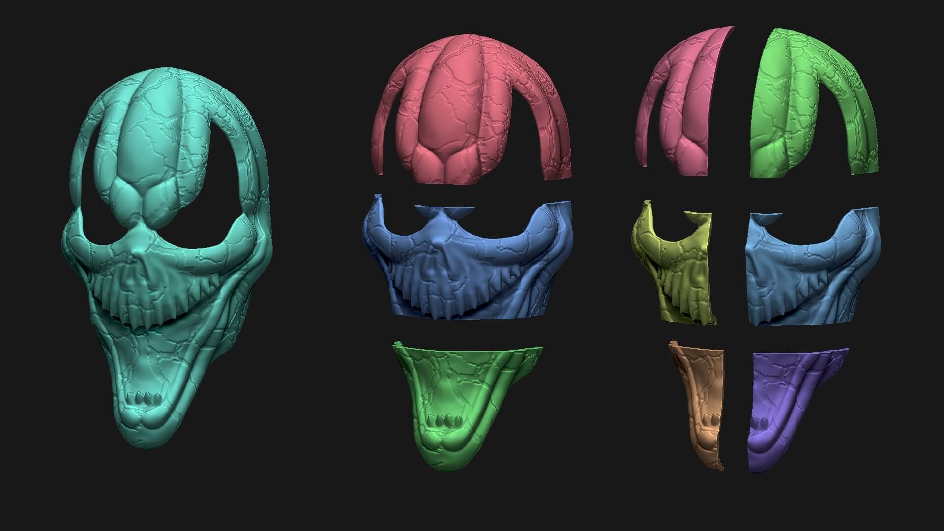 Viper Ghost Face Mask - Dead By Daylight 3D Model by blackstar90