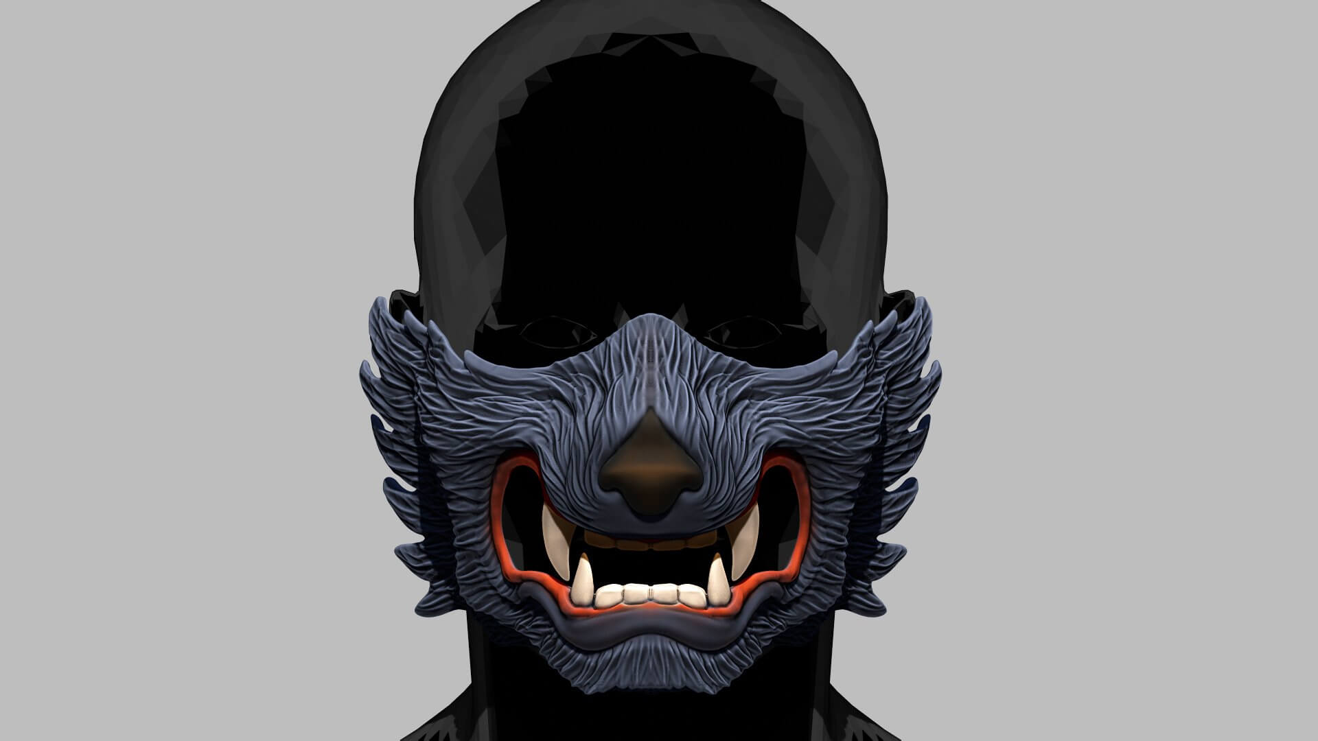 Wolf Face Mask Cosplay - 3D Model by blackstar90